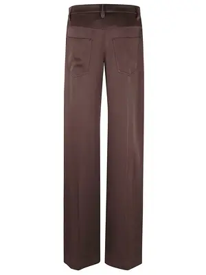 Brunello Cucinelli Monili Detailed Straight Leg Trousers - Black