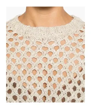 Brunello Cucinelli Open-knit Sequin Embellishment Sweater