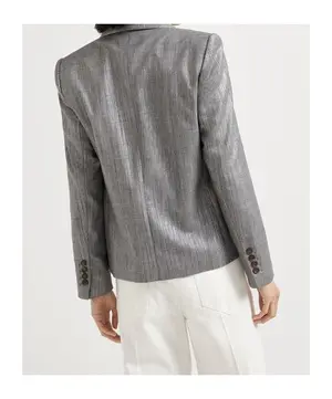Brunello Cucinelli Lamé-effect Blazer