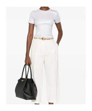 Brunello Cucinelli Ribbed-knit Short Sleeve Top