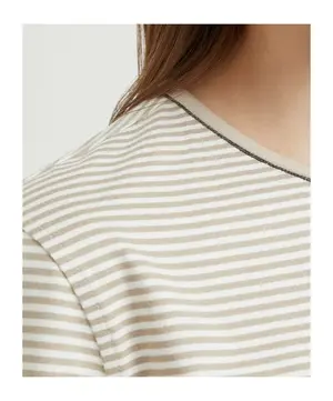 Brunello Cucinelli Striped Crewneck T-shirt