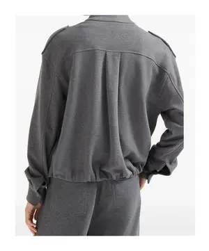 Brunello Cucinelli Flap-pocket Drawstring Bomber Jacket