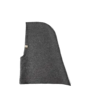 Brunello Cucinelli Logo Patch Flannel Balaclava - Black