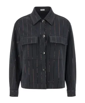 Brunello Cucinelli Sequin Embellished Shirt