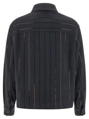 Brunello Cucinelli Sequin Embellished Shirt