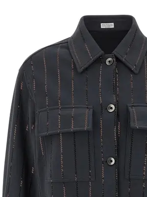 Brunello Cucinelli Sequin Embellished Shirt