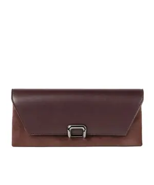 Brunello Cucinelli Sartorial Foldover Top Pouch - Red