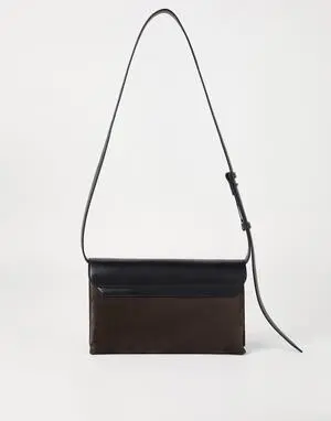 Brunello Cucinelli Sartorial Foldover Top Shoulder Bag