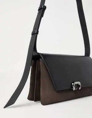 Brunello Cucinelli Sartorial Foldover Top Shoulder Bag