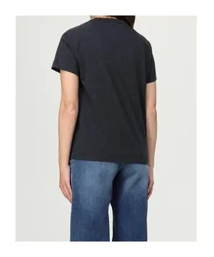 Brunello Cucinelli Dazzling Chalk Stripe Embroidered T-shirt