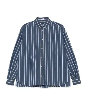 Brunello Cucinelli Striped Button-down Shirt - Blue