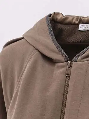 Brunello Cucinelli Hooded Pocket Cotton Hoodie