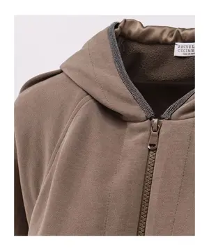 Brunello Cucinelli Hooded Cotton Zip-up Hoodie