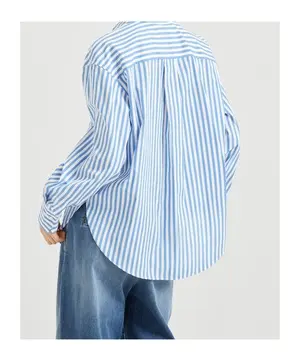Brunello Cucinelli Striped Long Sleeved Shirt