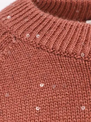 Brunello Cucinelli Sequin Embellished Knitted Jumper
