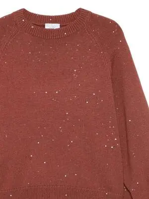 Brunello Cucinelli Sequin Embellished Knitted Jumper