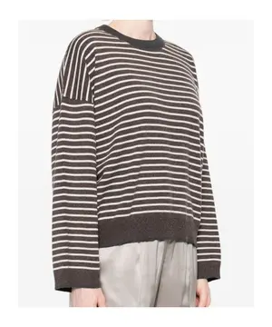 Brunello Cucinelli Striped Round-neck Sweater