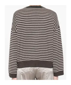 Brunello Cucinelli Striped Round-neck Sweater