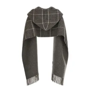 Brunello Cucinelli Prince Of Wales Double Cloth Scarf