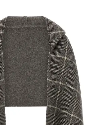Brunello Cucinelli Prince Of Wales Double Cloth Scarf