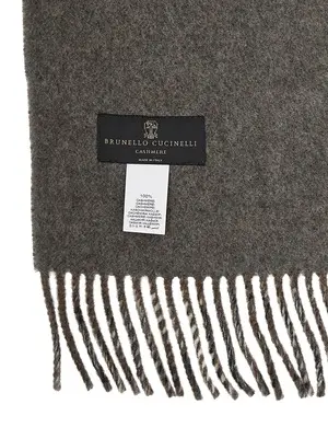 Brunello Cucinelli Prince Of Wales Double Cloth Scarf