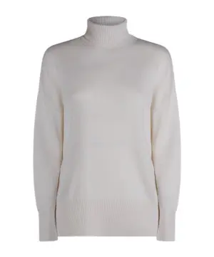 Brunello Cucinelli Turtleneck Sequin Embellished Knitted Jumper - Gray