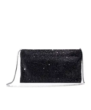 Benedetta Bruzziches Crystal-embellished Mesh Clutch Bag