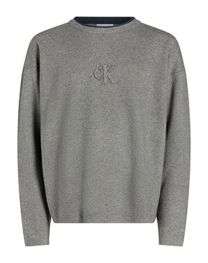 Calvin Klein Viscose Blend Crewneck Sweater - Grey