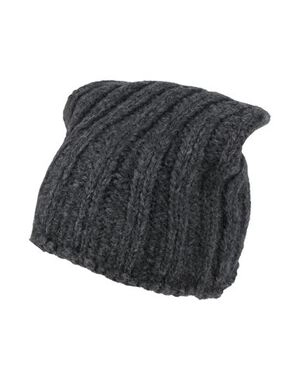 ARAGONA ARAGONA Camel Baby Alpaca Wool, Merino Wool, And Polyamide Knitted Hat Charcoal