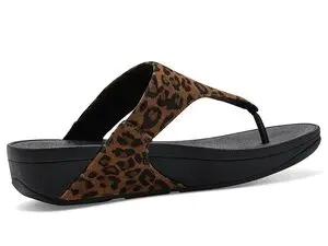 Fitflop Lulu Suede Leopard Print Wedge Sandals - Multi