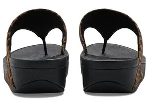 Fitflop Lulu Suede Leopard Print Wedge Sandals - Multi