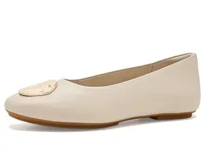 Fitflop Delicato Leather Adornment High Ballerinas Dress Flat Shoes Hazy Taupe - Beige