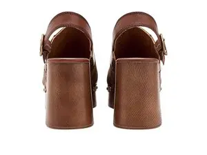 FRYE AND CO. Wylie Patchwork Clogs High Heel - Brown