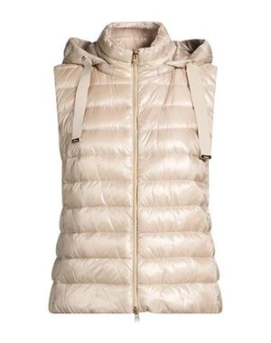Herno HERNO Quilted Zip-Up Vest Beige