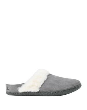 Sorel Nakiska Slide Ii House Slipper Size Soft Leather, Textile Fibers - Grey