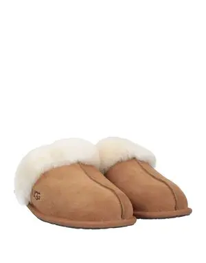 UGG Scuffette Ii House Slipper Camel Size Leather, Shearling - Beige