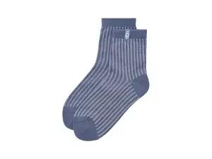 UGG Plora Shimmer Quarter Crew Cut Socks Shoes Tahoe - Blue