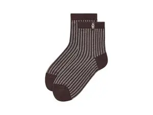 UGG Plora Shimmer Quarter Crew Cut Socks Shoes Tahoe - Brown