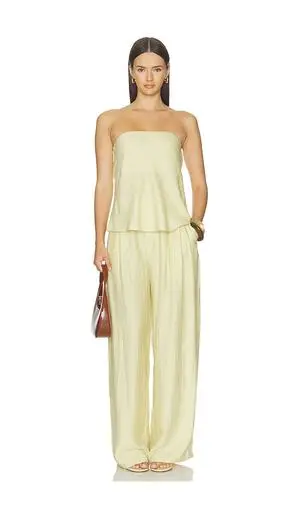 MOTHER OF ALL Sana Strapless Linen Top