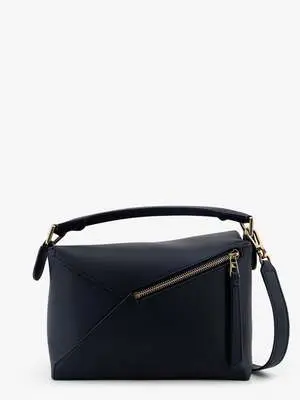 Loewe Puzzle Edge Small Leather Handbag - Blue