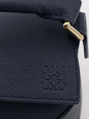 Loewe Puzzle Edge Small Leather Handbag - Blue