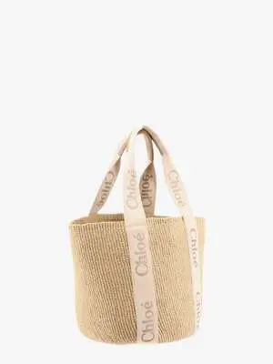 Chloé Woody Raffia Shoulder Bag