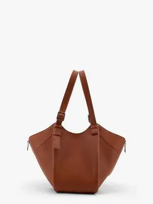 Loewe Hammock Flip Leather Handbag - Brown