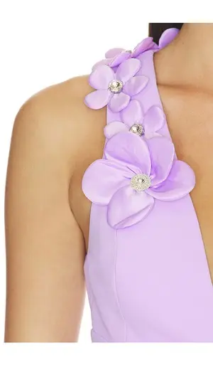 BRONX BANCO Estelle Floral Mini Dress - Lavender