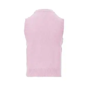 GANNI Wool-blend Knitted Top - Pink