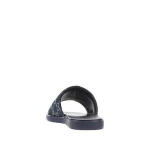 Gucci Gg Denim Slides - Blue