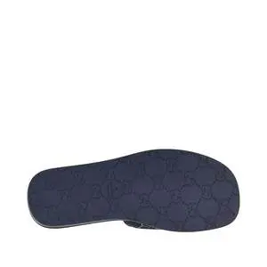 Gucci Gg Denim Slides - Blue