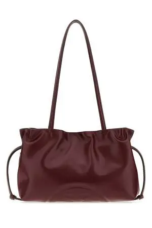 Tory Burch Burgundy Synthetic Leather Small Ella Shoulder Bag - Red