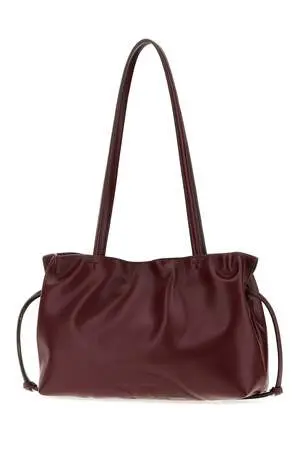Tory Burch Burgundy Synthetic Leather Small Ella Shoulder Bag