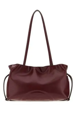 Tory Burch Burgundy Synthetic Leather Small Ella Shoulder Bag